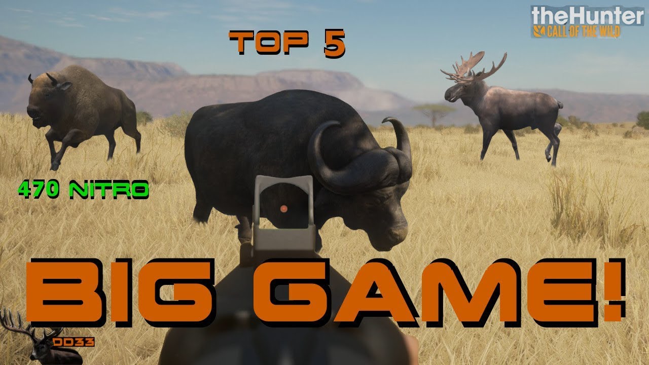 Hunting the Top 5 BIGGEST GAME with the 470 NITRO!! (Realistic) Call of ...
