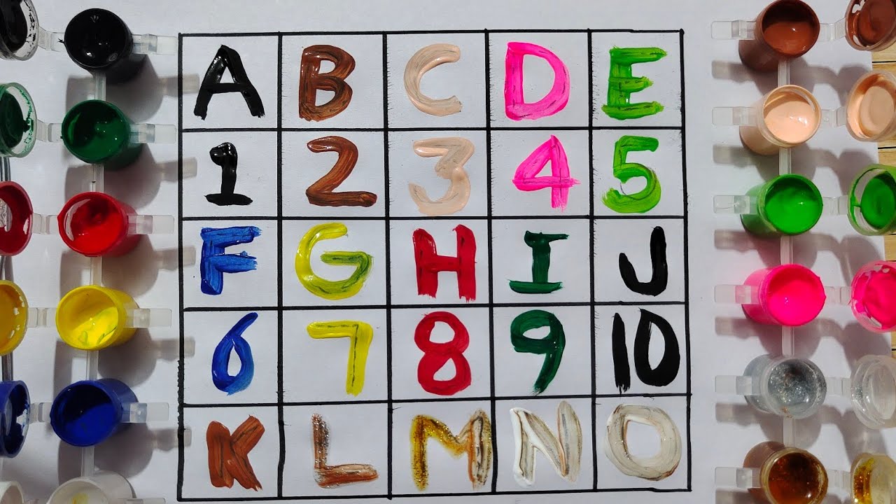 learning alphabets sounds and numbers।1 to 25 counting learning - YouTube