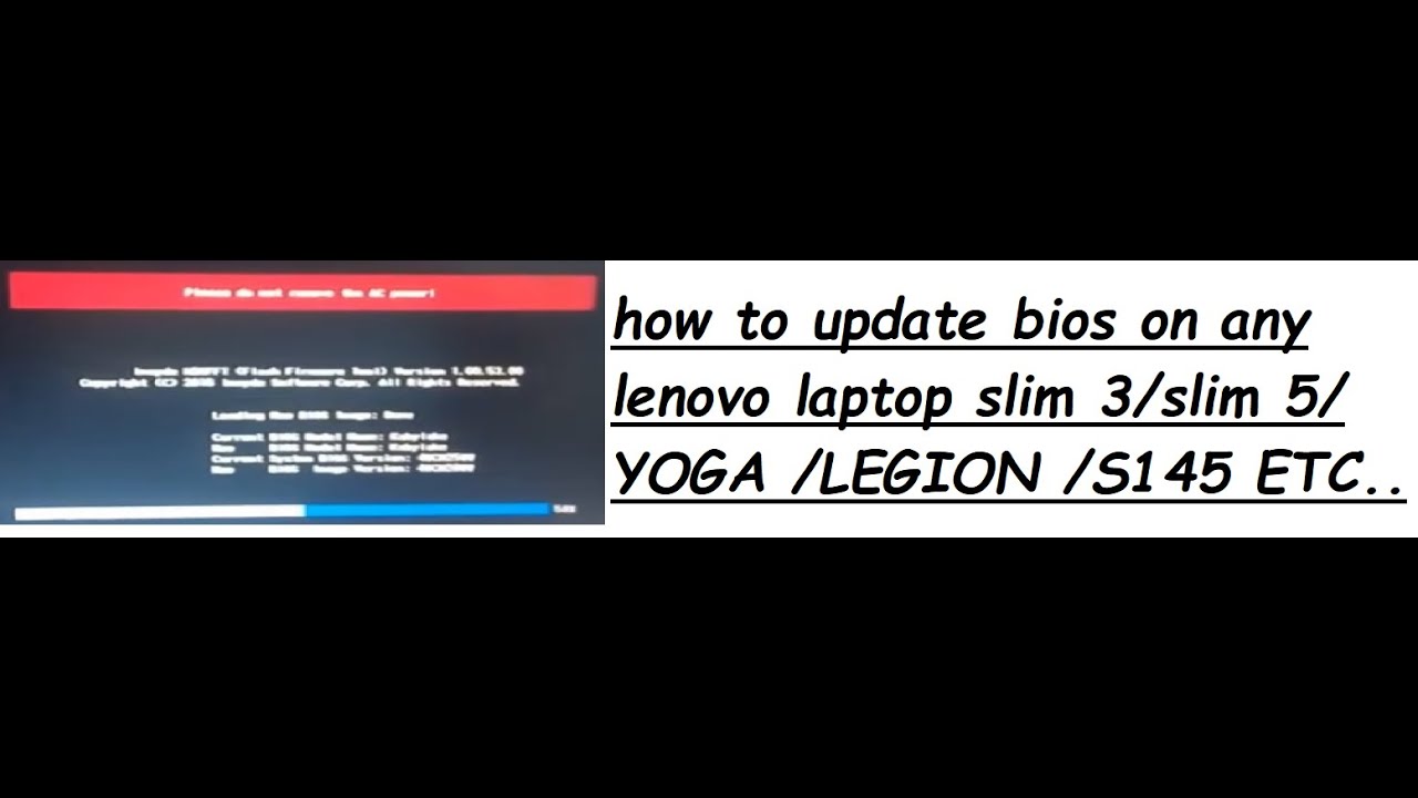 how to update bios on lenovo laptop - YouTube