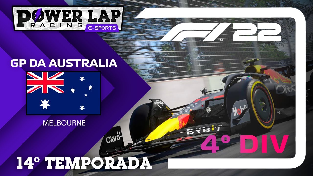 F1 22 | T14 POWERLAP RACING | GRID DIV4 | GP DA AUSTRALIA | ETAPA 2/5 ...