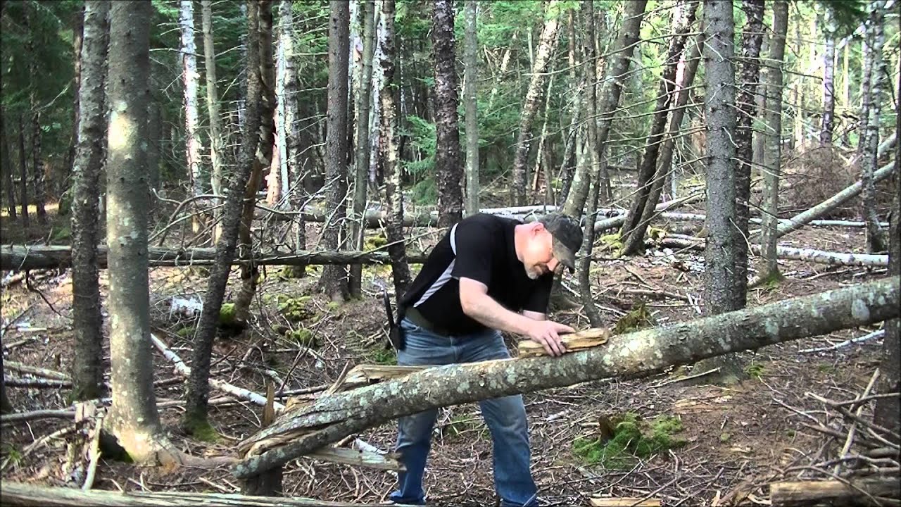 Trying the Fire Roll Method in the Bush - YouTube