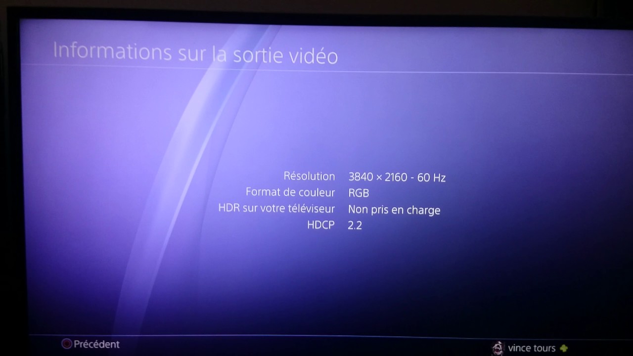 Ps4 pro tv hdr problème - YouTube