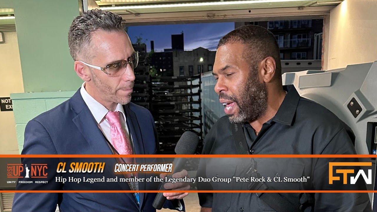Todd interviews Hip Hop Legend, CL Smooth at the Rise Up NYC Concert in ...