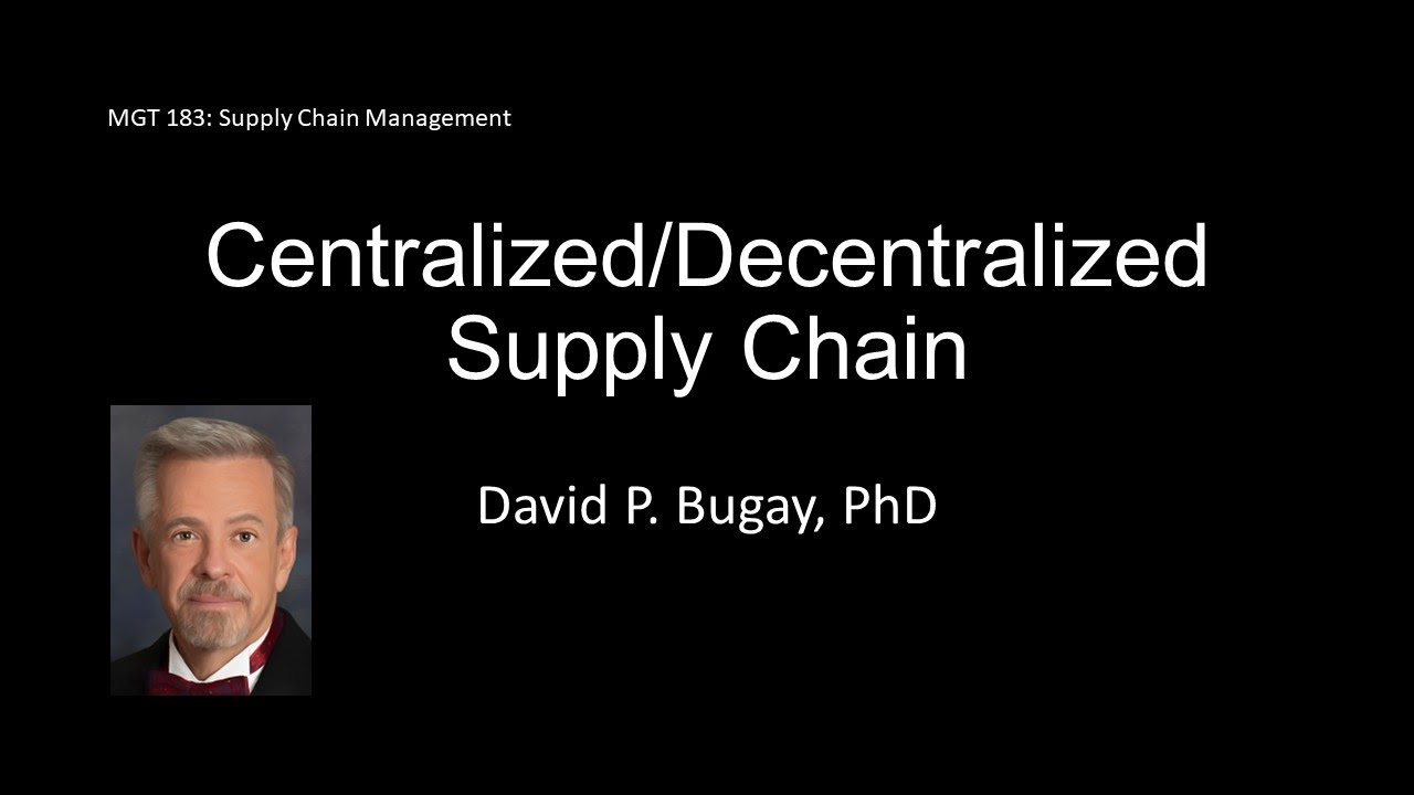 Centralized verses Decentralized Supply Chain - YouTube
