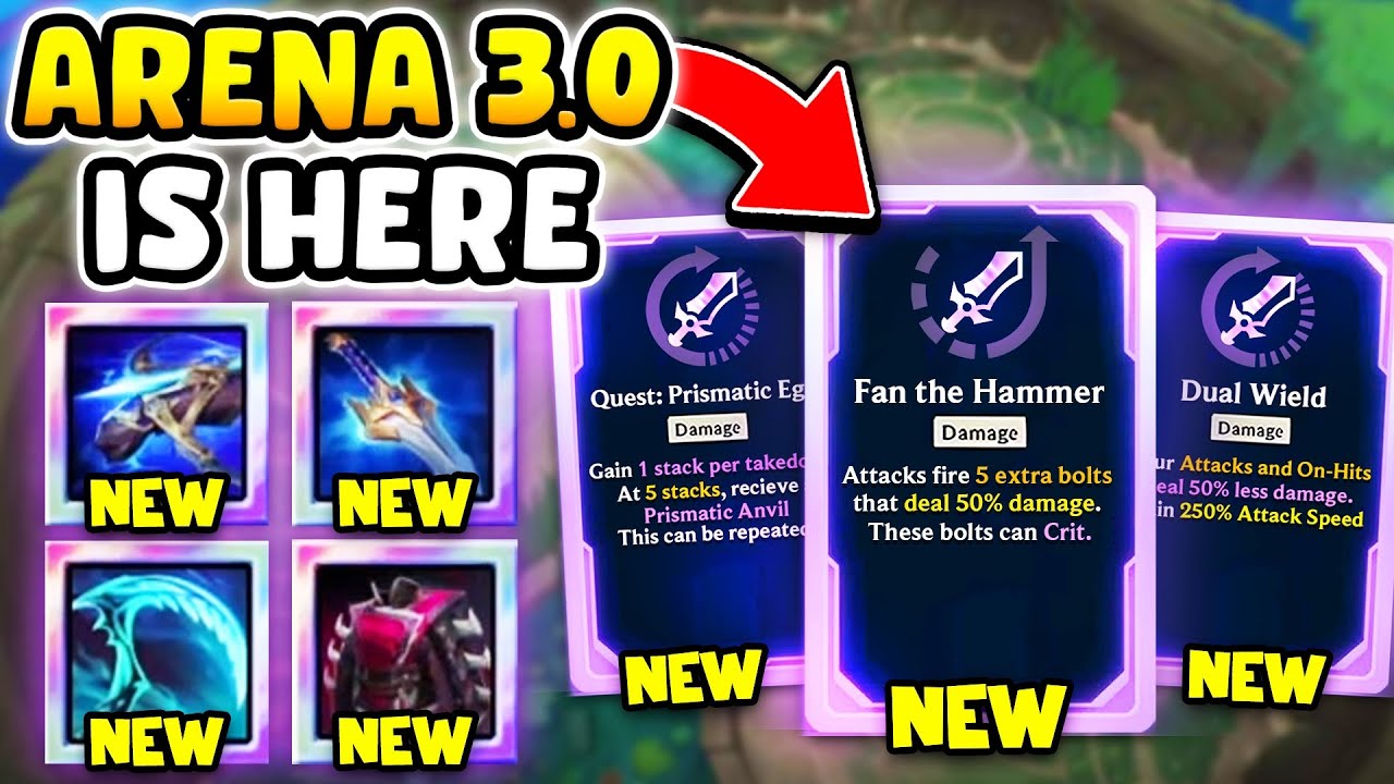 RIOT JUST ADDED SO MANY NEW AUGMENTS AND ITEMS TO ARENA!! (AND THEY'RE ...