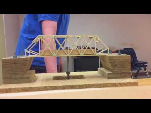 Balsa Bridge Weight Test - YouTube