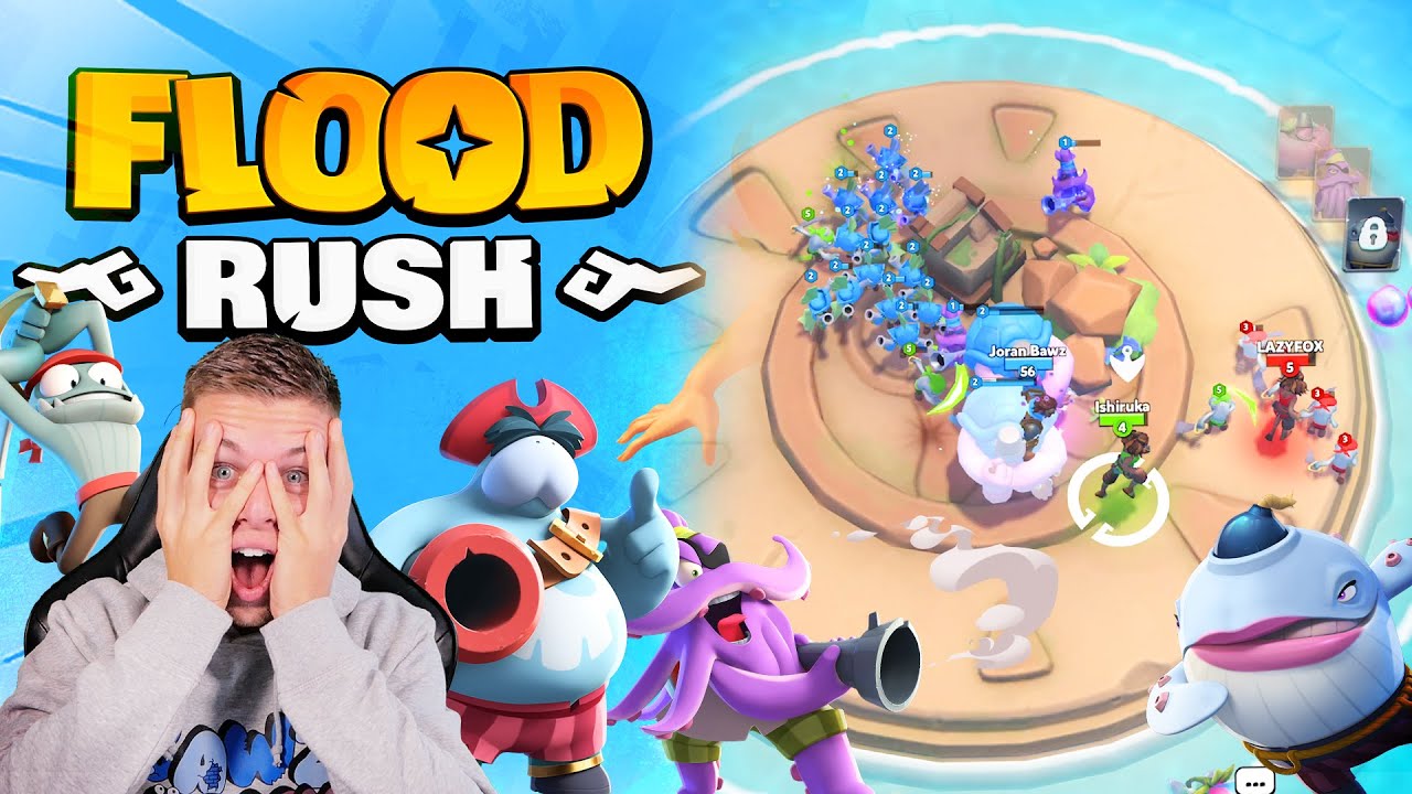 NOG EEN NIEUWE SUPERCELL GAME! FLOOD RUSH!! - YouTube