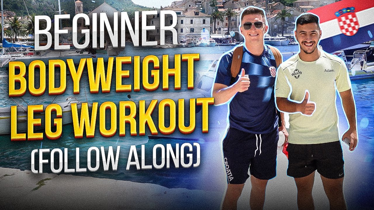 Full Bodyweight Leg Session For Footballers (Follow Along) | 4K - YouTube