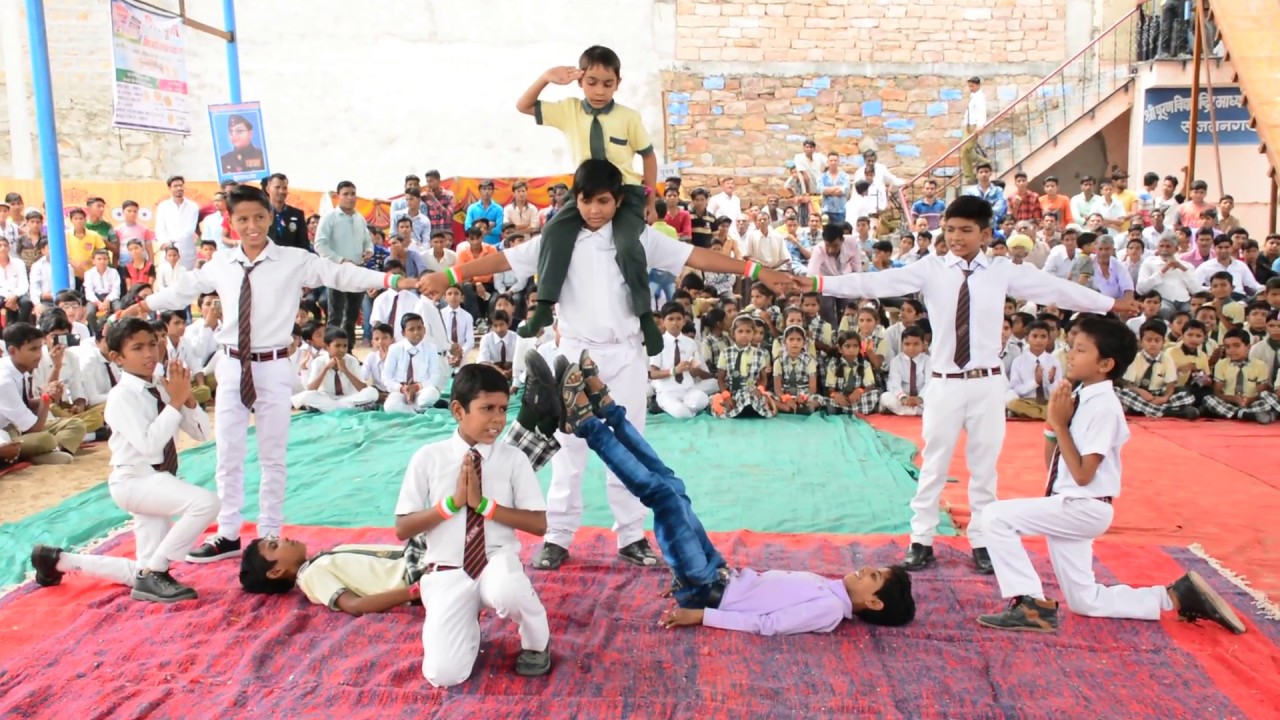Pyramid activity was done at the school. - YouTube
