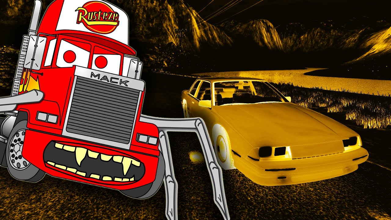 BeamNG Drive Escape From The MACK EATER (Pixar Cars) №2 - YouTube