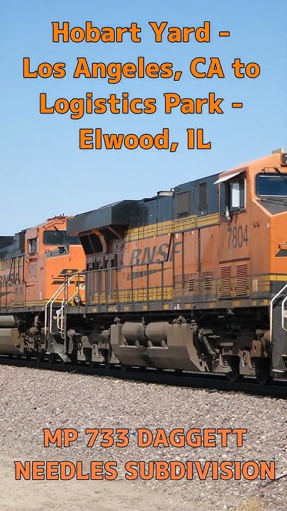 BNSF 7804 EB Q-LACLPC Hobart Yard Los Angeles, CA to Logistics Park Elwood, IL 9-5-2024 - YouTube