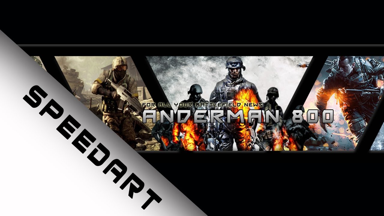 Battlefield banner Speedart for Anderman800 - YouTube