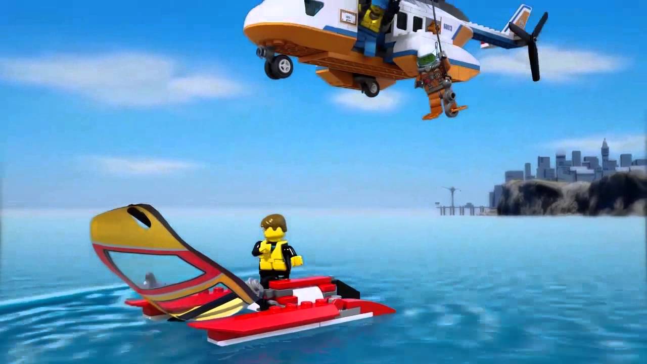 Coast Guard Helicopter - LEGO City - 60013 - YouTube