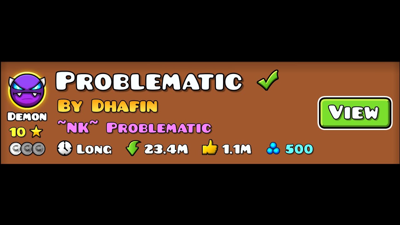 Problematic 100% GD (Nine Circles level - Easy Demon) - YouTube