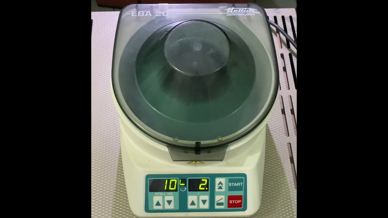 CENTRIFUGE HETTICH EBA 20 - YouTube
