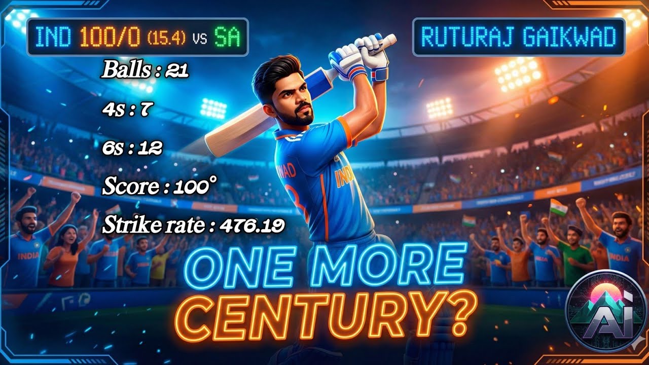 “Gaikwad Century Again? 😱 IND vs SA 3rd ODI Mobile Game Prediction ...
