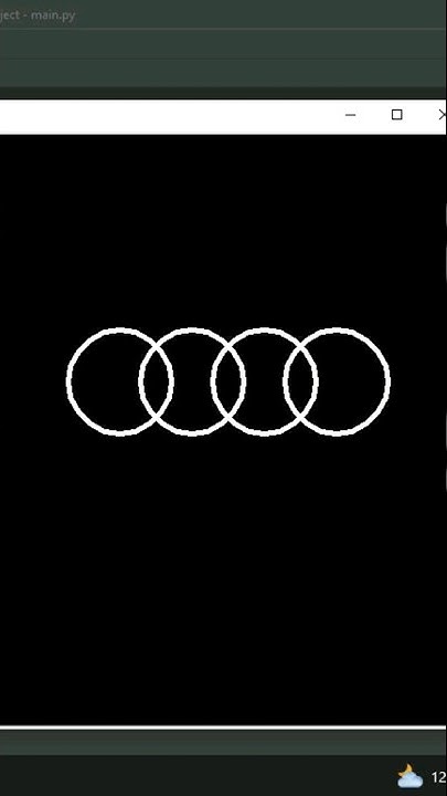 Draw Audi Logo 😜 Using Python Turtle | #shorts #shortvideo #short #python #pythonturtle - YouTube