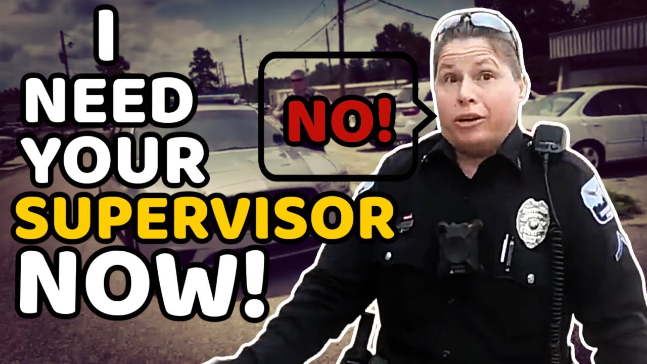 When Cops Get Embarrassed By Their Supervisor - YouTube