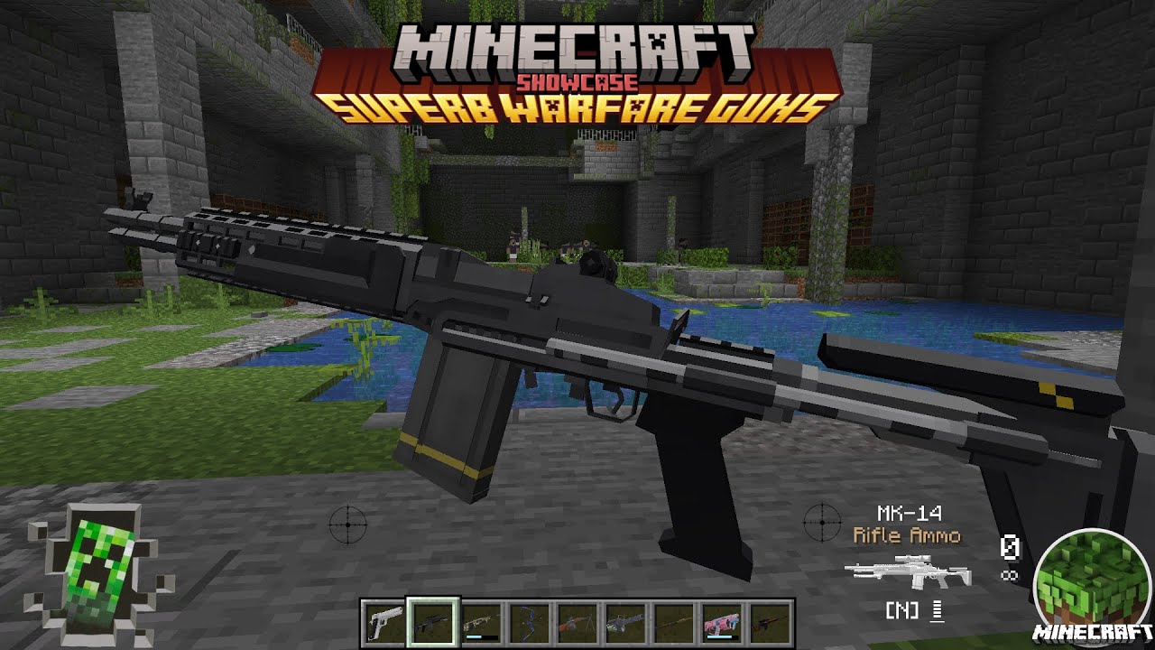 minecraft Superb Warfare Guns Showcase - YouTube