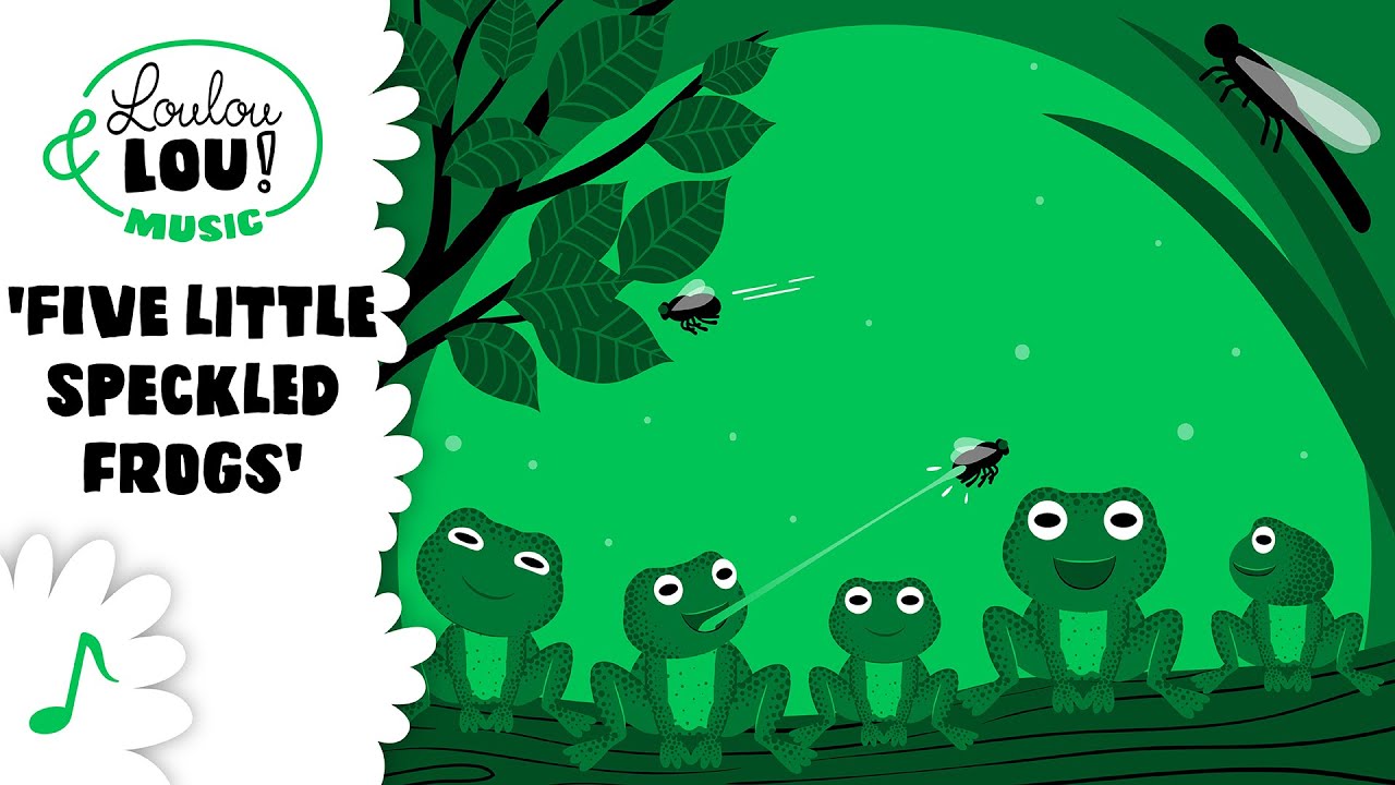 Five Little Speckled Frogs - LouLou & Lou Nursery Rhymes - YouTube