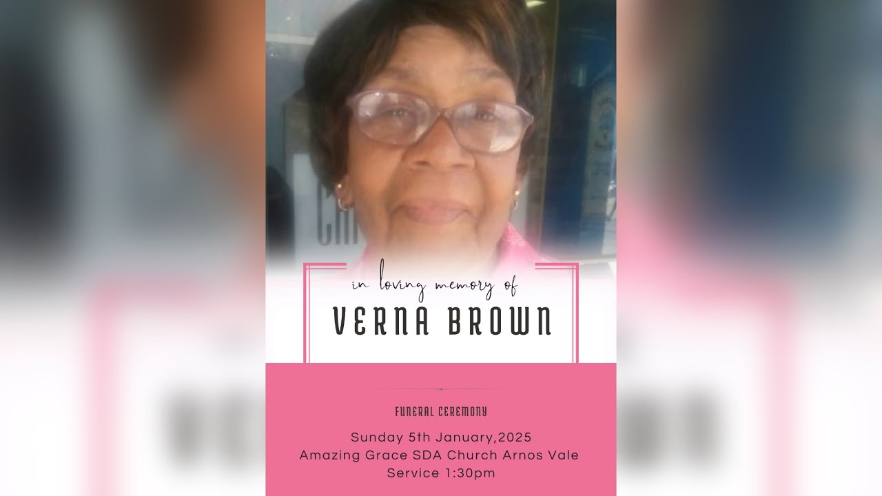Verna Brown - Funeral Service - YouTube