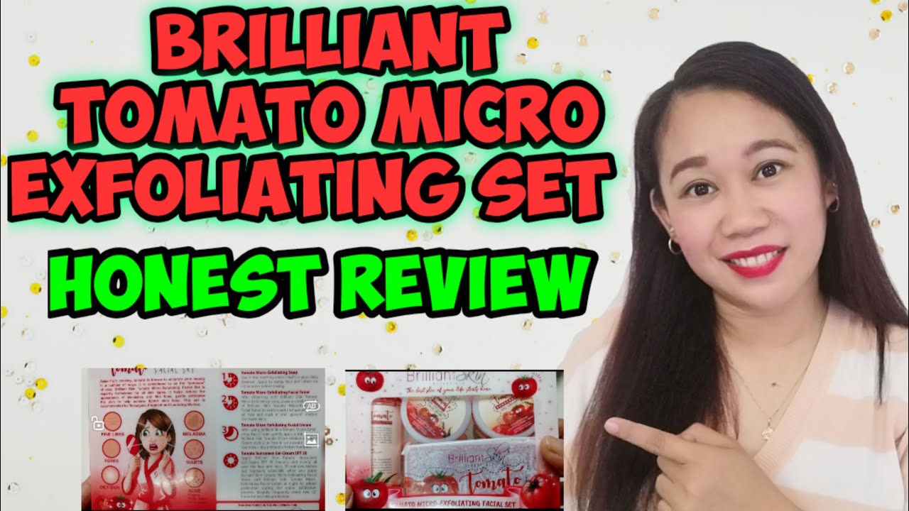 BRILLIANT TOMATO EXFOLIATING SET. HONEST REVIEW. - YouTube