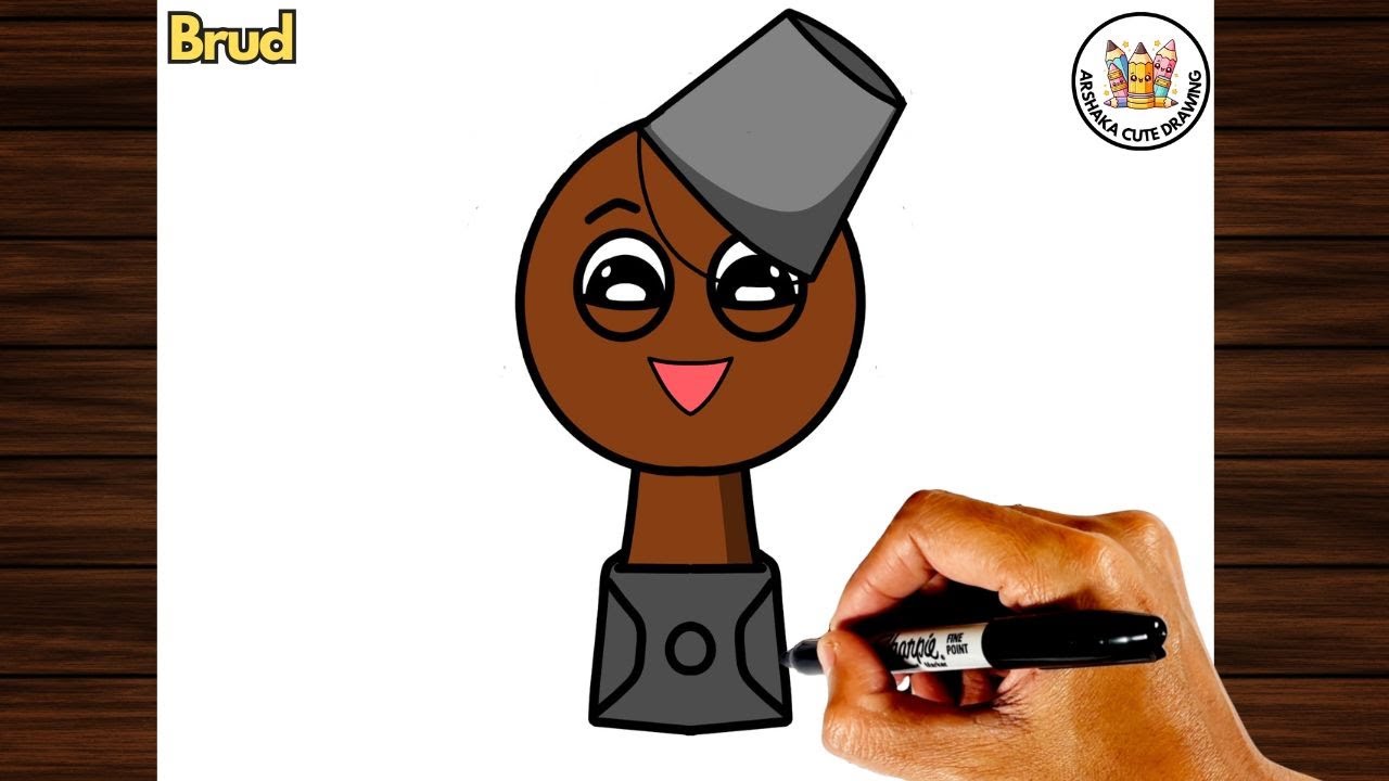 How to Draw Cute Baby Brud from Incredibox Sprunki Easy Step by Step ...