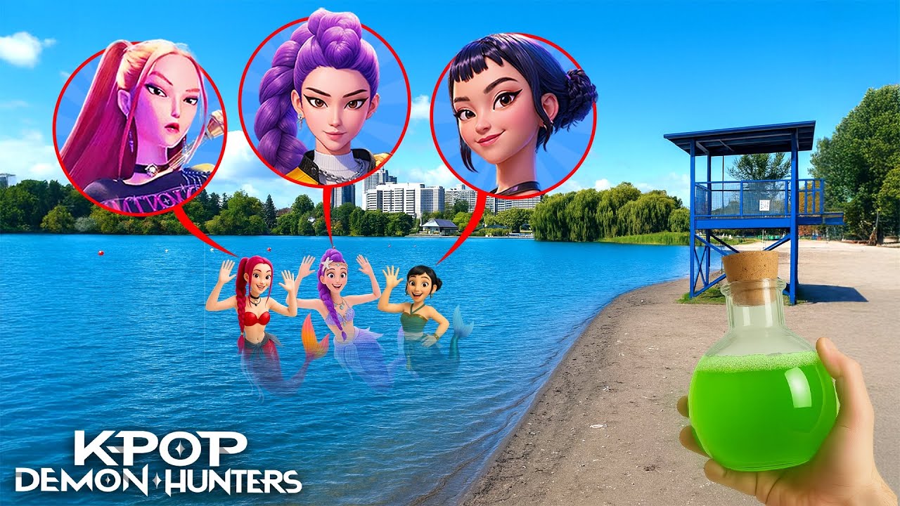ORDERING MERMAID POTION ON KPOP DEMON HUNTERS IN REAL LIFE! (MERMAID ...