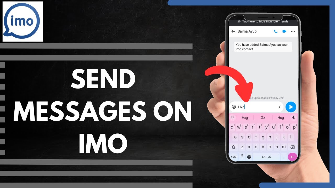 How To Send Messages On Imo - YouTube