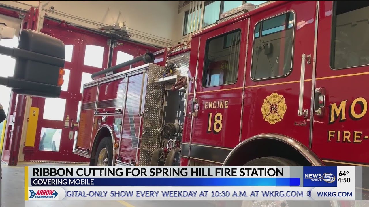 Mayor Sandy Stimpson cuts the ribbon on a new Fire Station in Spring ...
