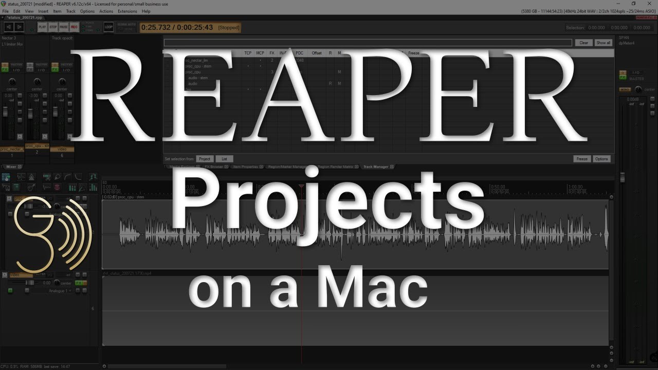 REAPER Projects for Mac - YouTube