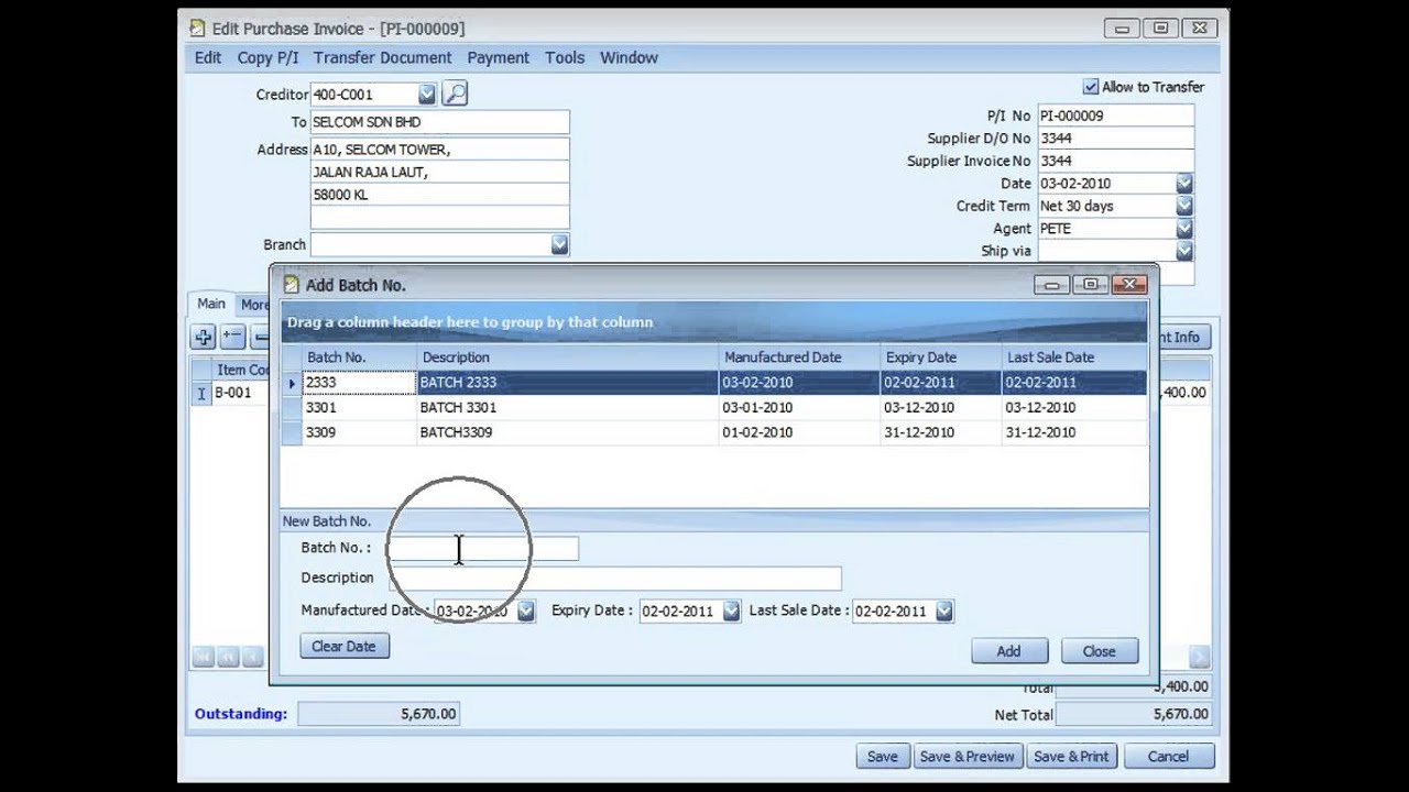 AutoCountVideo 46 - Item Batch by AutoCount - YouTube