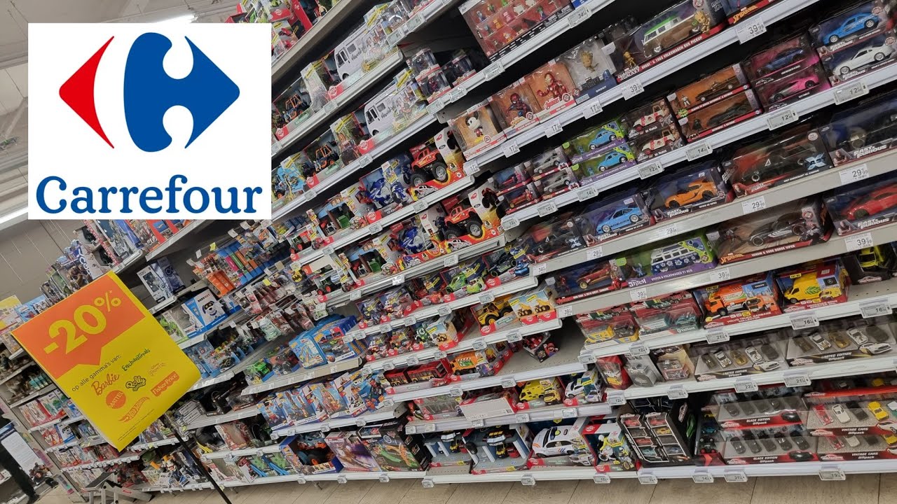 Let's check the Carrefour Hypermarket in Brussel for Diecast Cars ...
