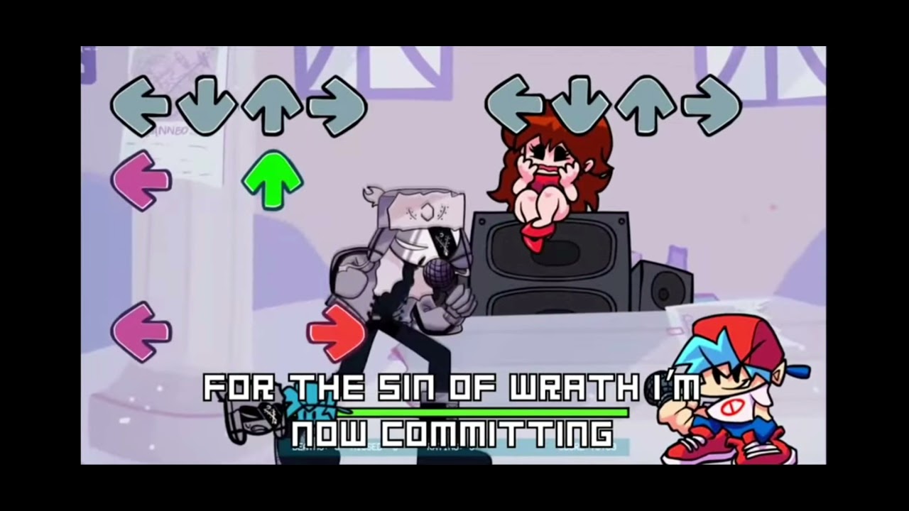 Fnf ruv with lyrics without cutscenes - YouTube