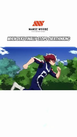 Deku decides to stop overthinking #anime #mha #shorts #trending #fyp ...