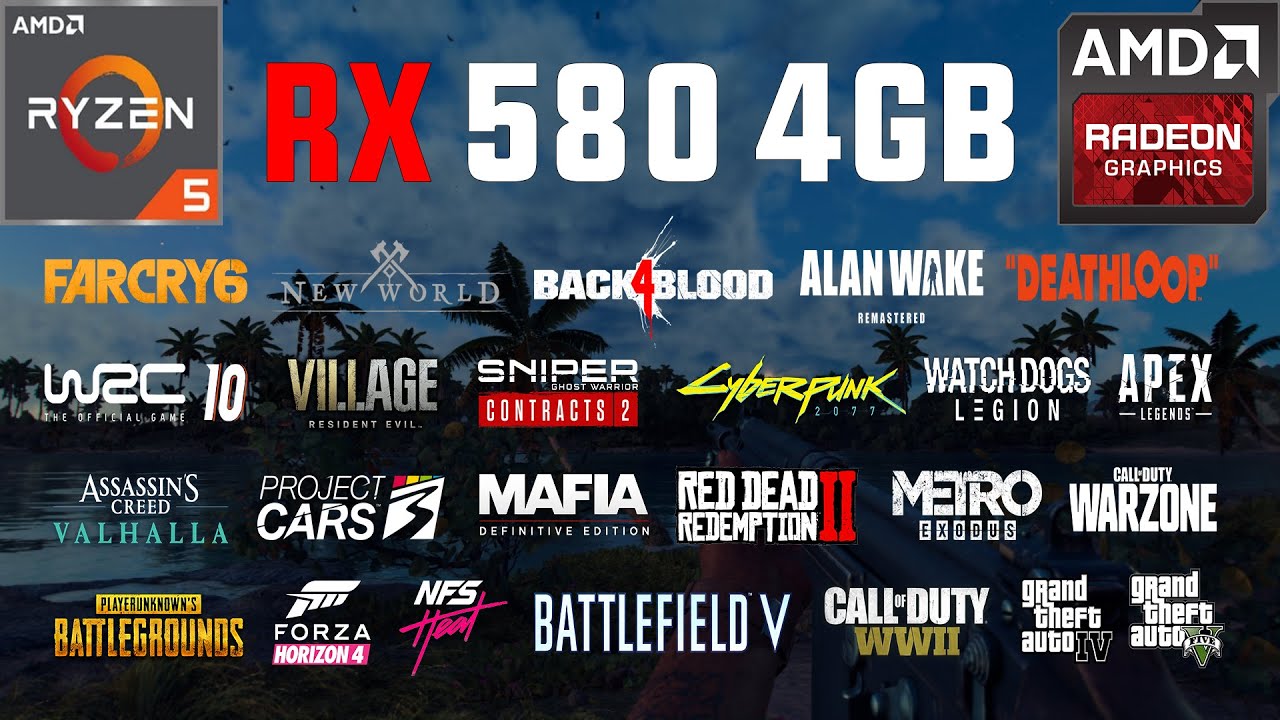 RX 580 4GB Test in 30 Games in 2021 - YouTube