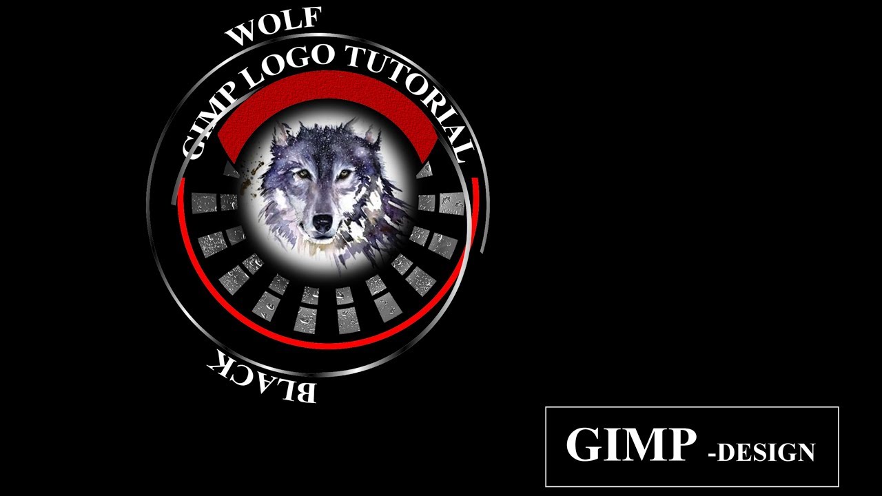 Gimp Tutorial Design New Idea The Black Wolf - YouTube