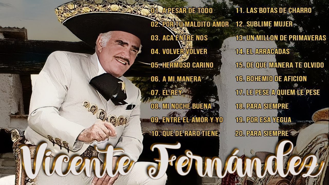 🎶 VICENTE FERNANDEZ MIX ROMANTICAS VIEJITAS PARA ADOLORIDOS LAS MEJORES ...