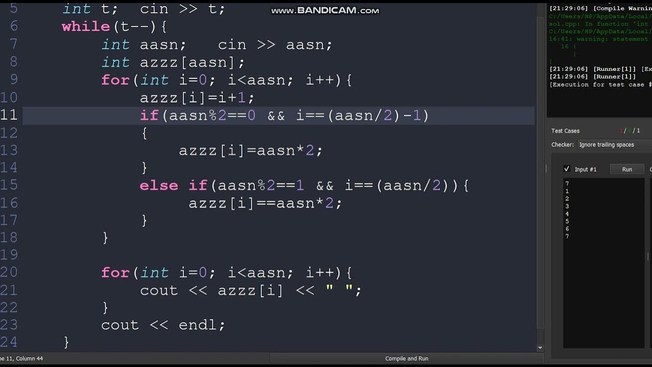 A Divisible Array Solution Codeforces Round 873 Div 2 Youtube