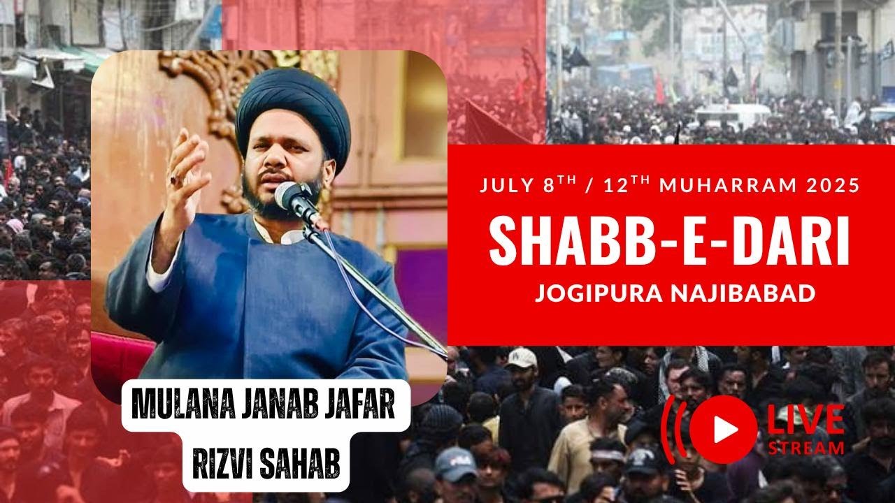 LIVE SHABBEDARI JOGIPURA DARGHA E ALIYA NAJAF E HIND 2025 - YouTube