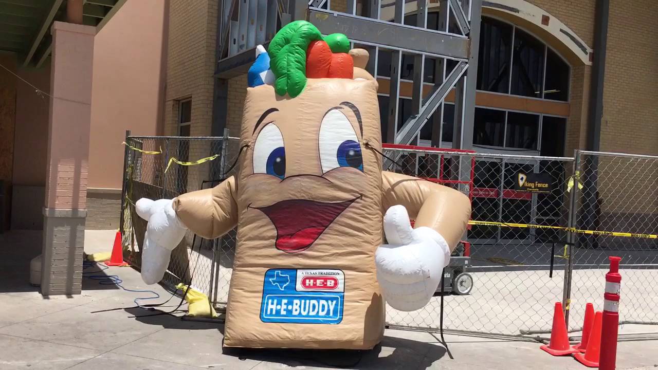 Giant Inflatable H-E-Buddy (HEB Buddy) - YouTube
