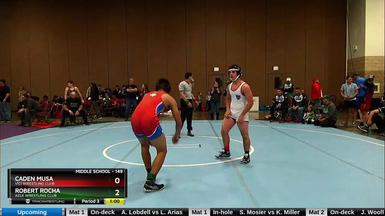Middle School 149 Caden Musa Vici Wrestling Club Vs Robert Rocha Azle ...