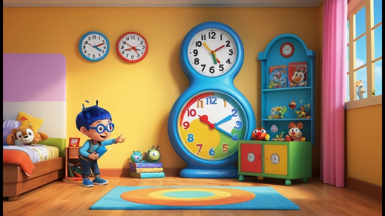 Hickory Dickory Dock | Fun Time-Telling Song for Kids | Nursery Rhymes ...