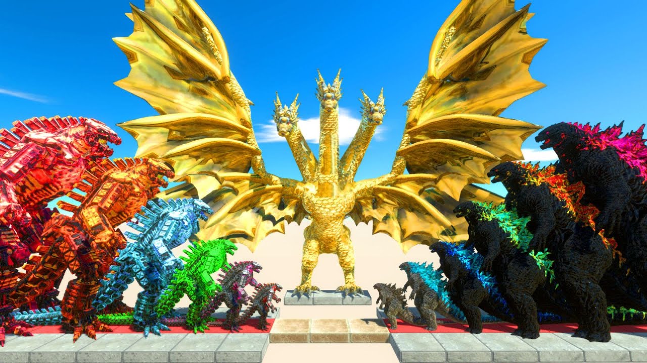 EVOLUTION of LEGENDARY Frostbite GODZILLA 2024 Size Comparison VS MEGA ...