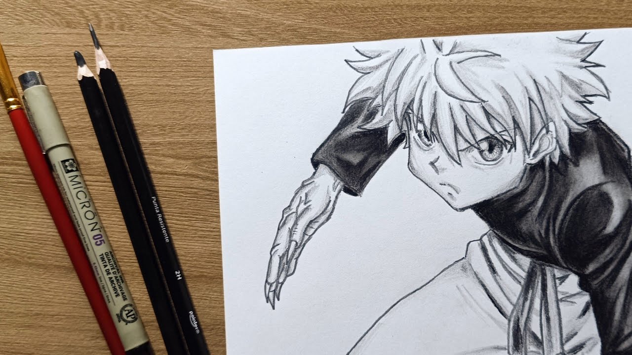 How to Draw Killua Zoldyck Step by Step | Realistic Anime Drawing ...