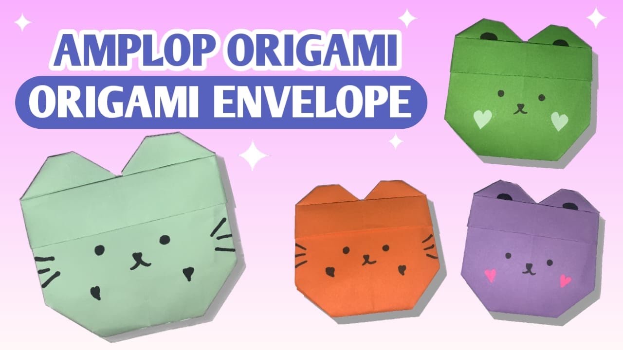 Amplop Origami | Cara membuat Amplop dari kertas Origami | Origami ...
