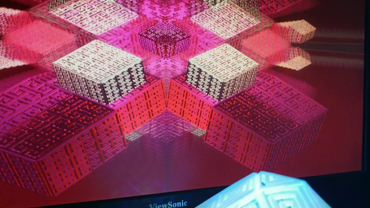 Visuals and 3d printed rgb led glow in the dark lamp. - YouTube