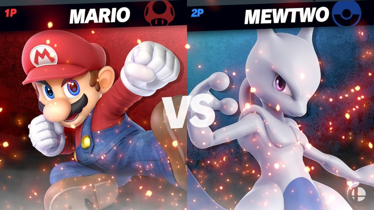 Super Smash Bros Ultimate Mario vs MewTwo - YouTube