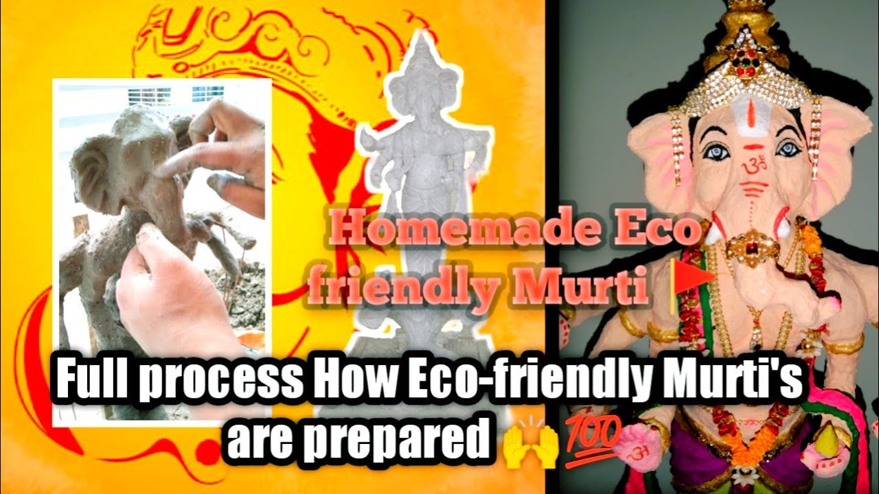 How Eco-friendly Murti's are prepared ?😱Full Process|| Homemade murti ...