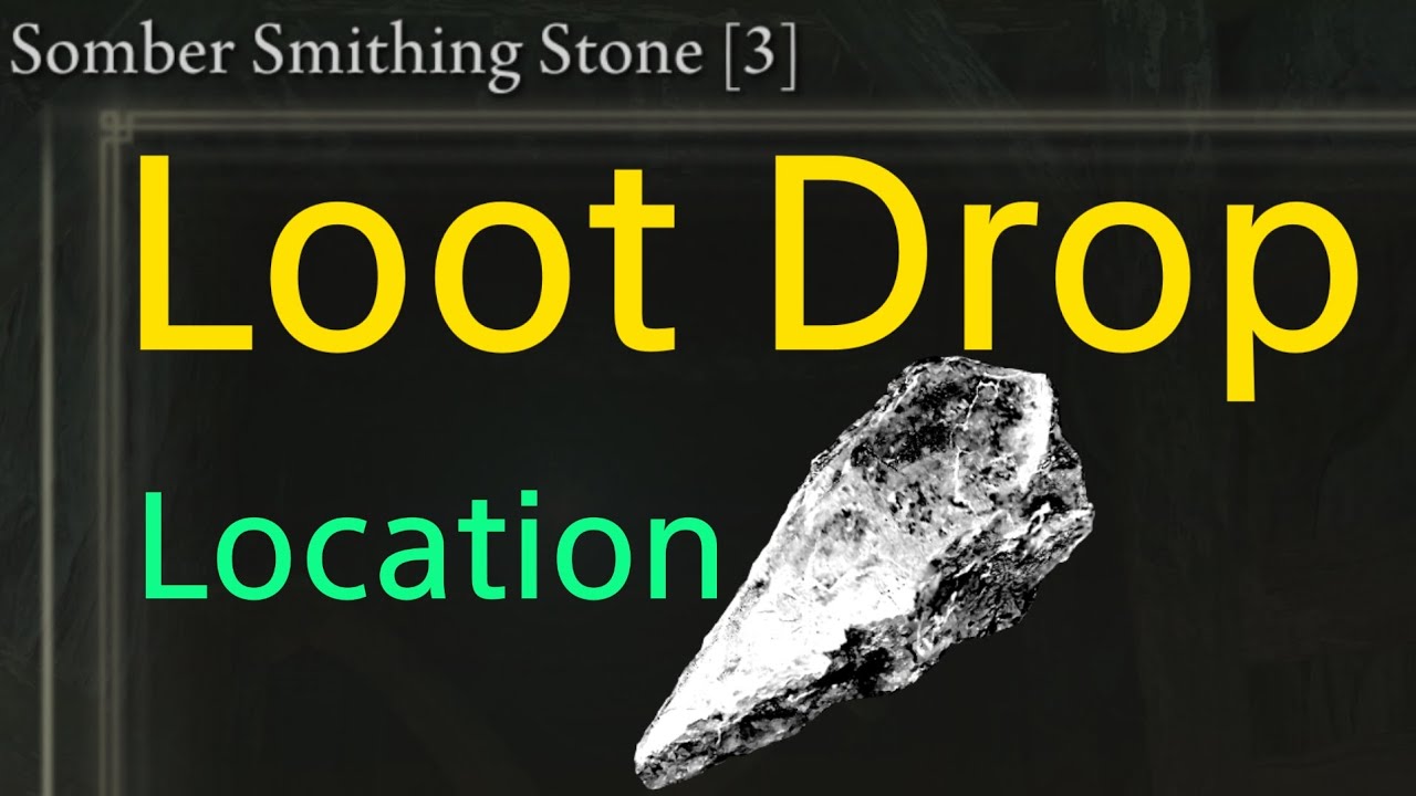 elden ring somber smithing stone 3 location - YouTube